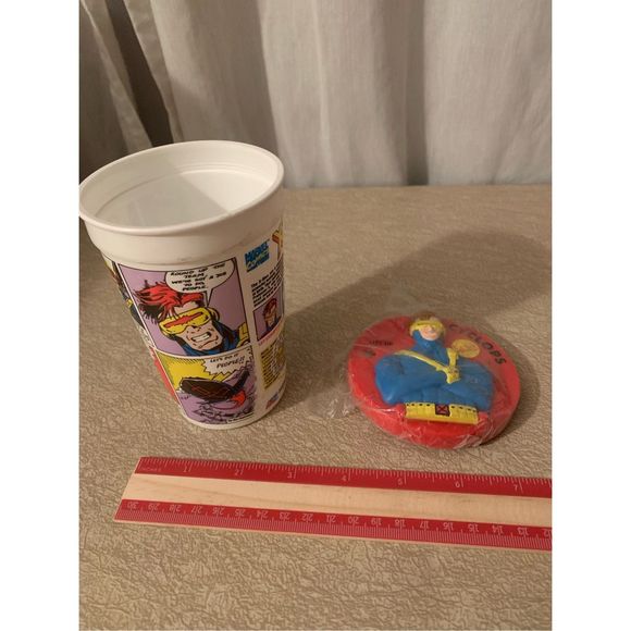 Marvel | Other | Vintage Xmen Cyclops Plastic Cup Wlid 993 Marvel Pizza ...